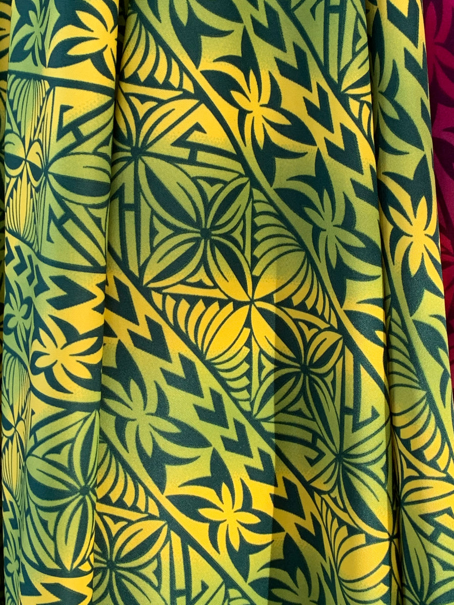 Elei printed on stretch fabrics – Polynesian Textiles