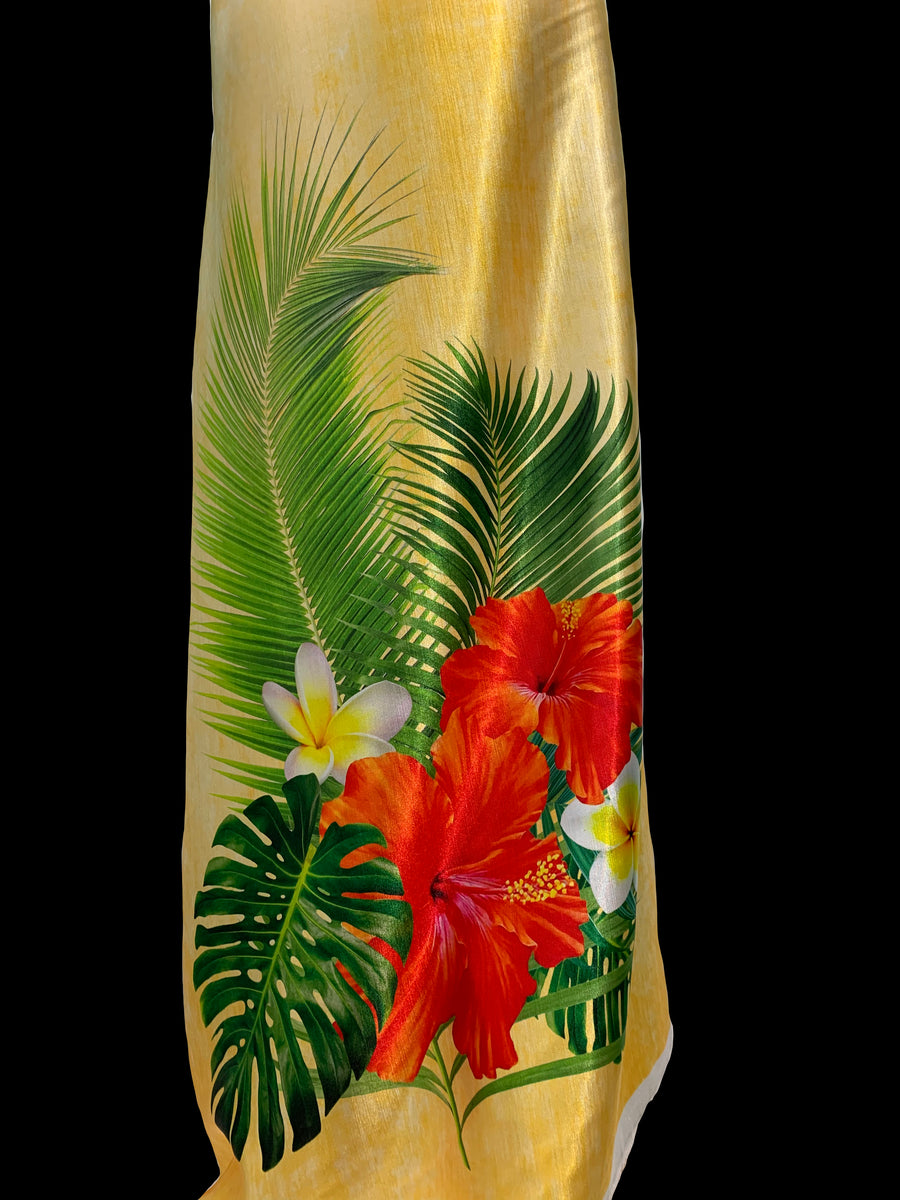 Tropical printed sheen polyester #1 – Polynesian Textiles