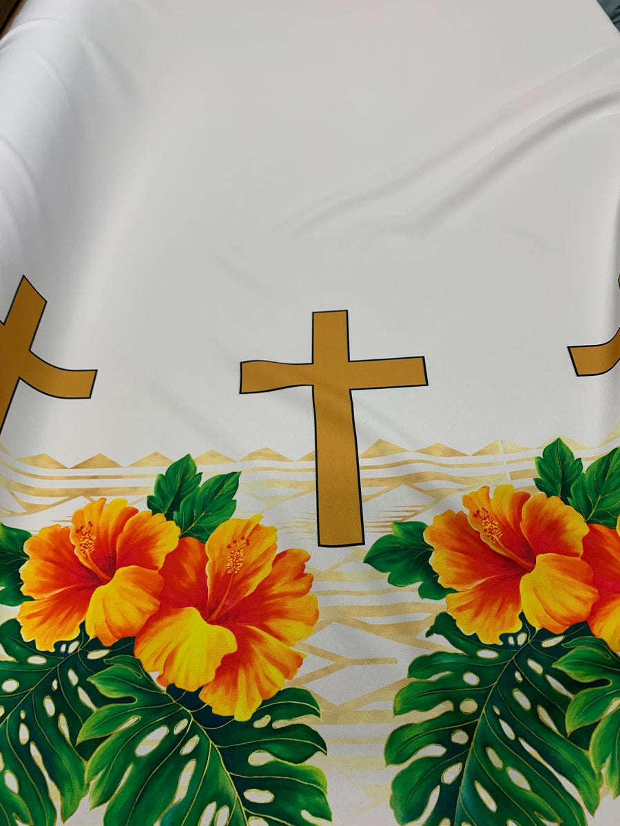 cross for church decoration #3 – Polynesian Textiles